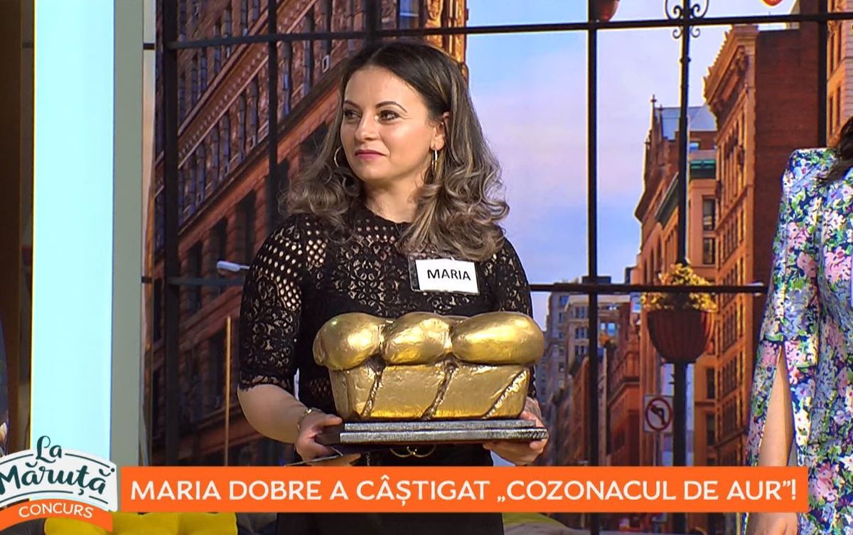 Maria Dobre a câștigat trofeul "Cozonacul de aur" | PRO TV