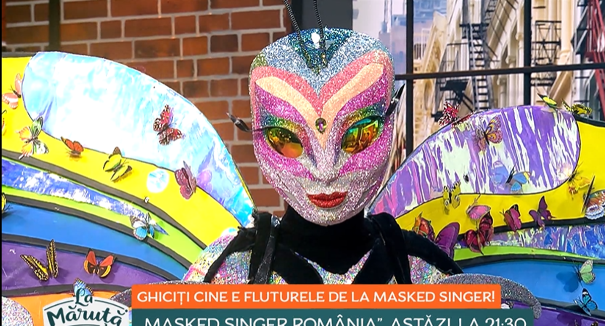 Fluturele de la Masked Singer a ajuns în platoul La Măruță! Ce indicii ...
