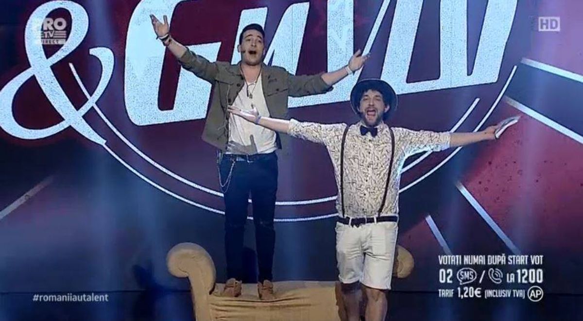 Romanii au talent 2016 - Semifinala 1: Guvid & Jimmy - Moment artistic ...