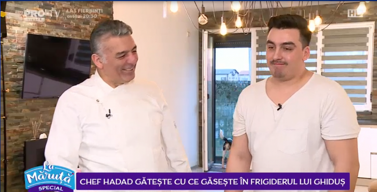 VIDEO Chef Hadad gătește cu ce găsește în frigiderul lui Ghiduș | PRO TV