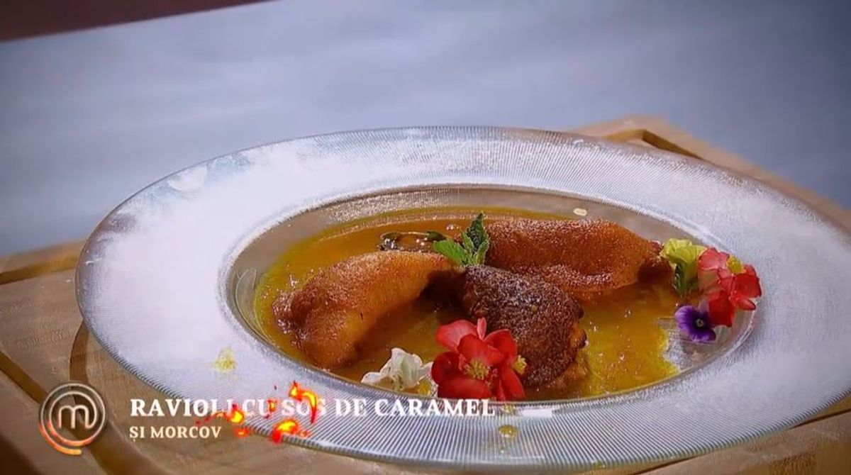 Masterchef 2024, 1 octombrie. Ortensia Iliev - Ravioli cu sos caramel ...