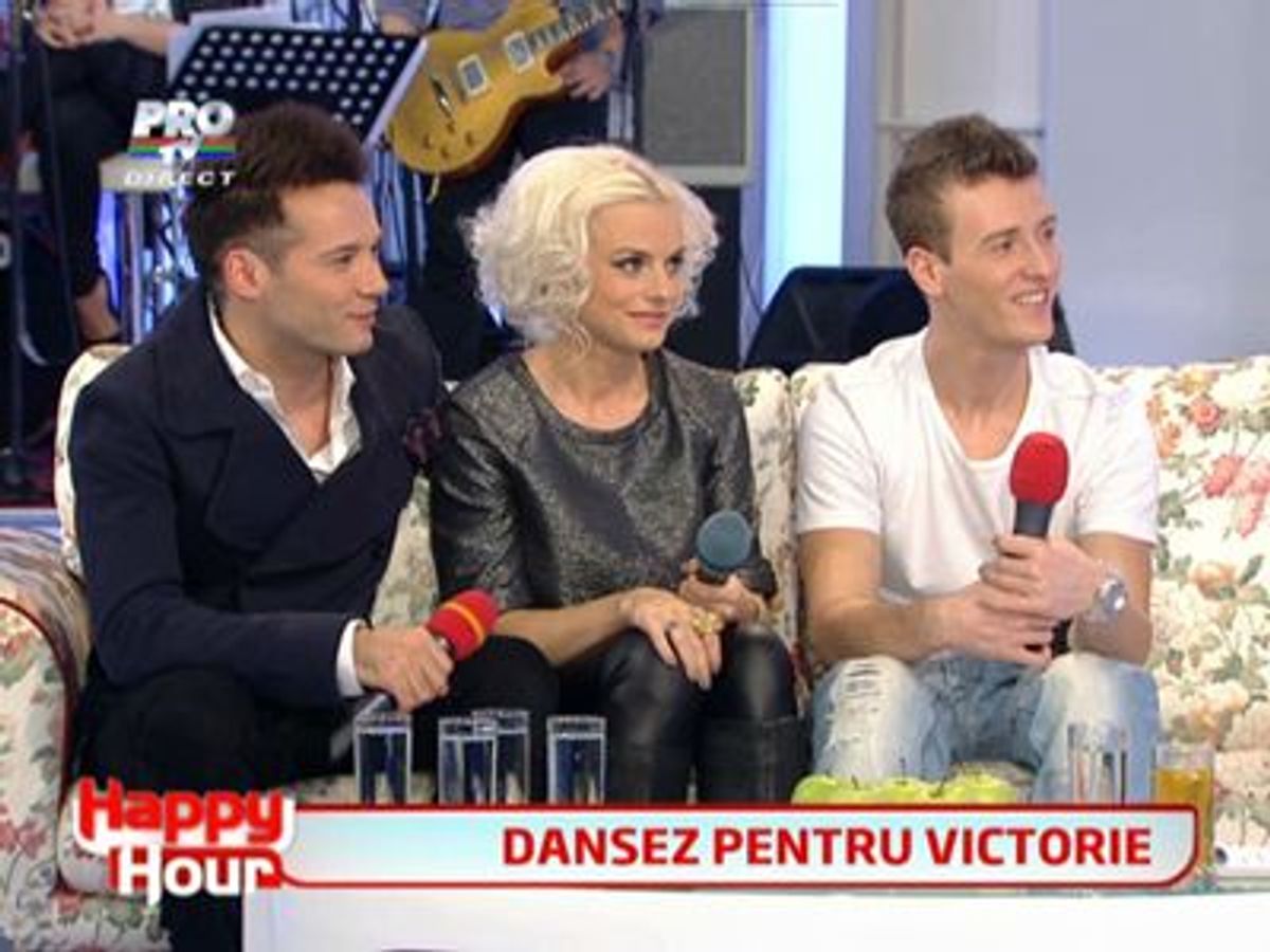 Jojo si Ionut Tanase sunt foarte fericiti de victoria de la Dansez ...
