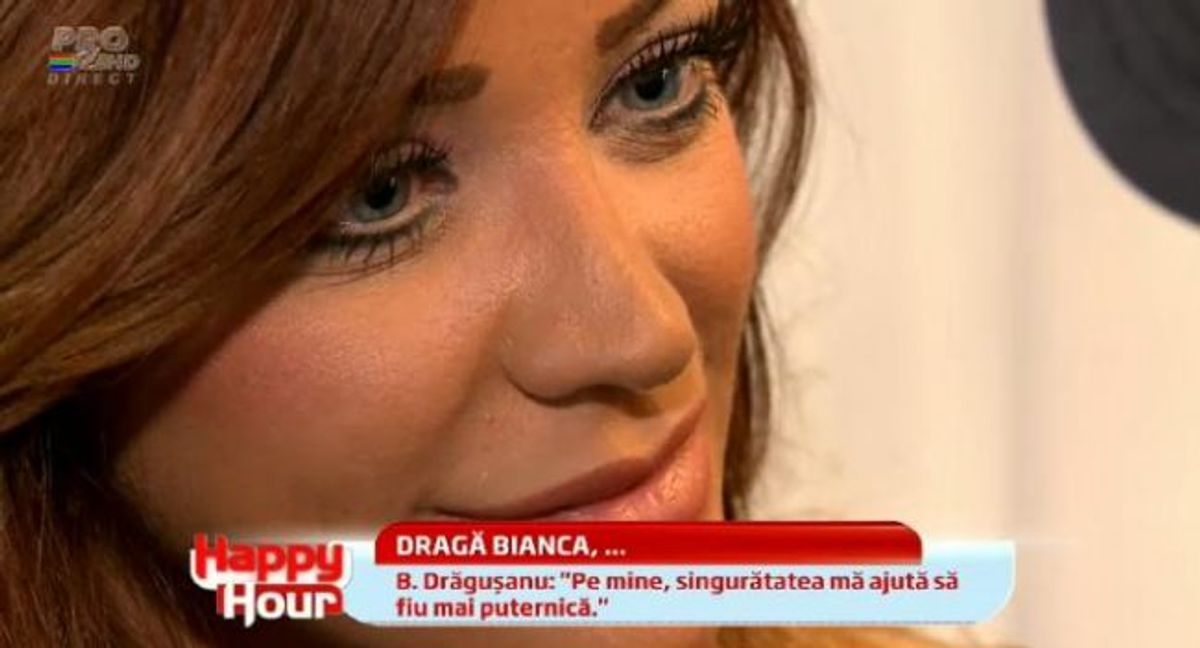 Bianca Dragusanu, cu lacrimi in ochi la "Happy Hour". Vezi ce a ...