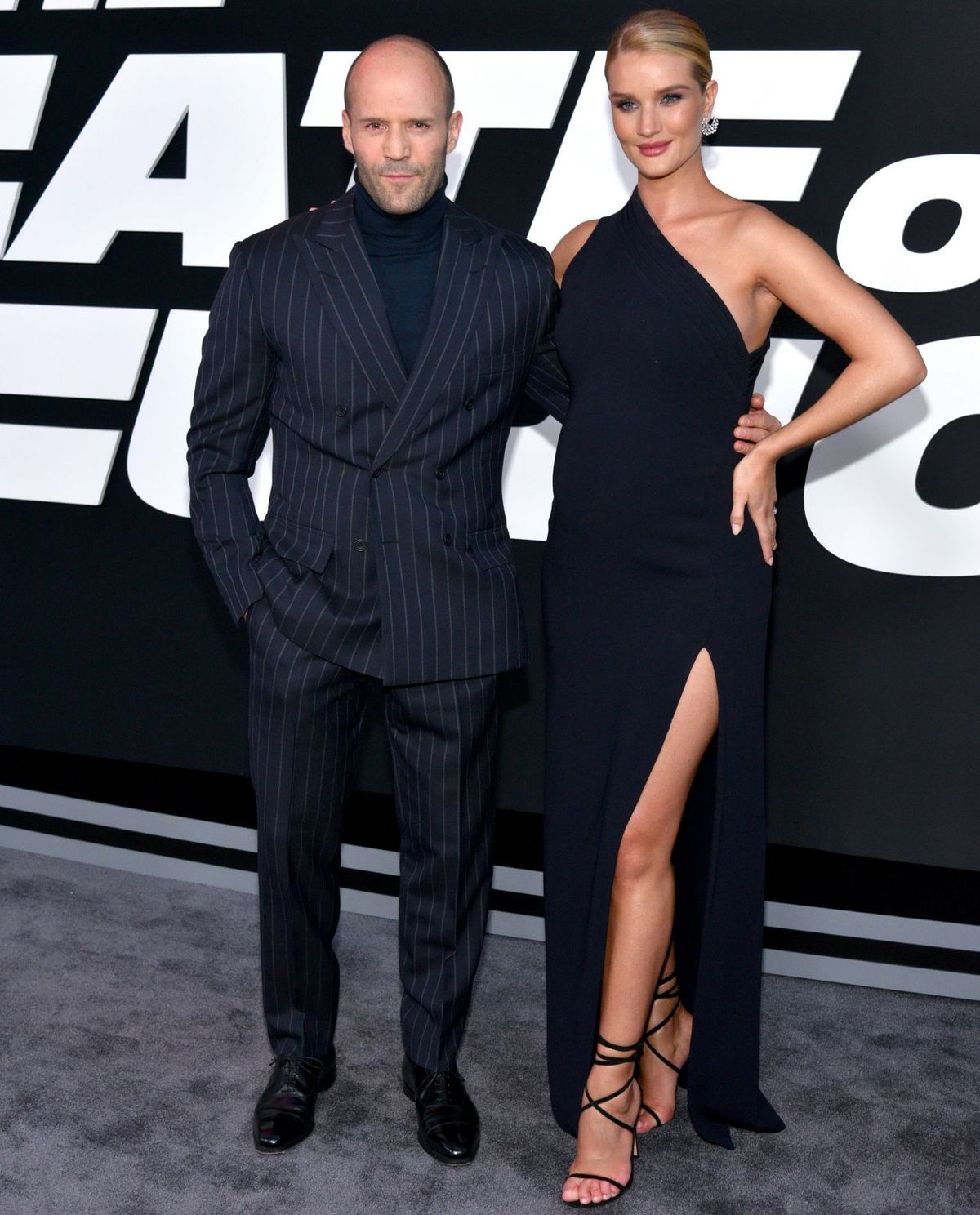 Rosie Huntington-Whiteley si Jason Statham, cuceritori pe covorul rosu ...