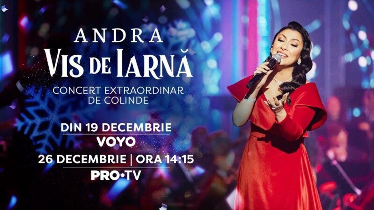 Andra, concert extraordinar de colinde la PRO TV! Vizionează „Vis de ...