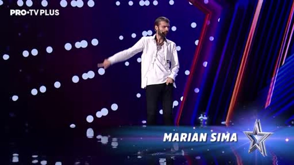 Scena Romanii au talent prinde culoare! Marian Sima te face sa te misti ...