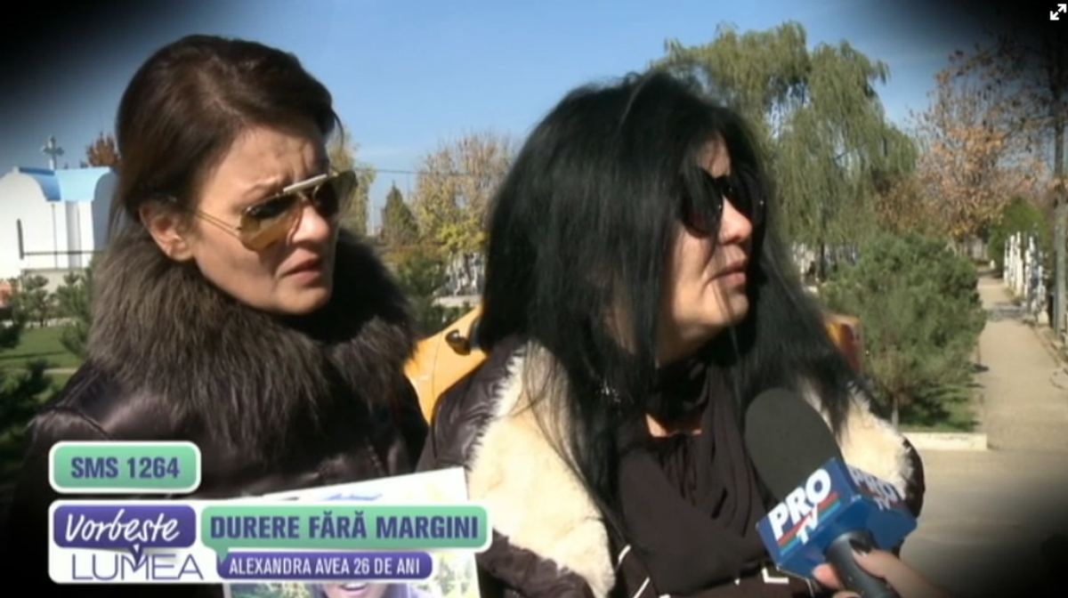 Durere fara margini. Alexandra Matache era singurul copil al familiei ...