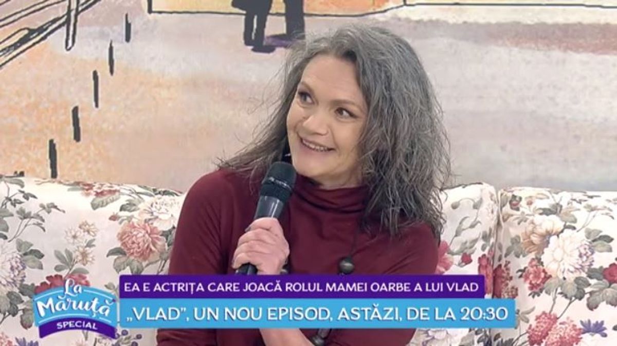 VIDEO Aura Călărașu, actrița care joacă rolul mamei nevăzătoare a lui ...