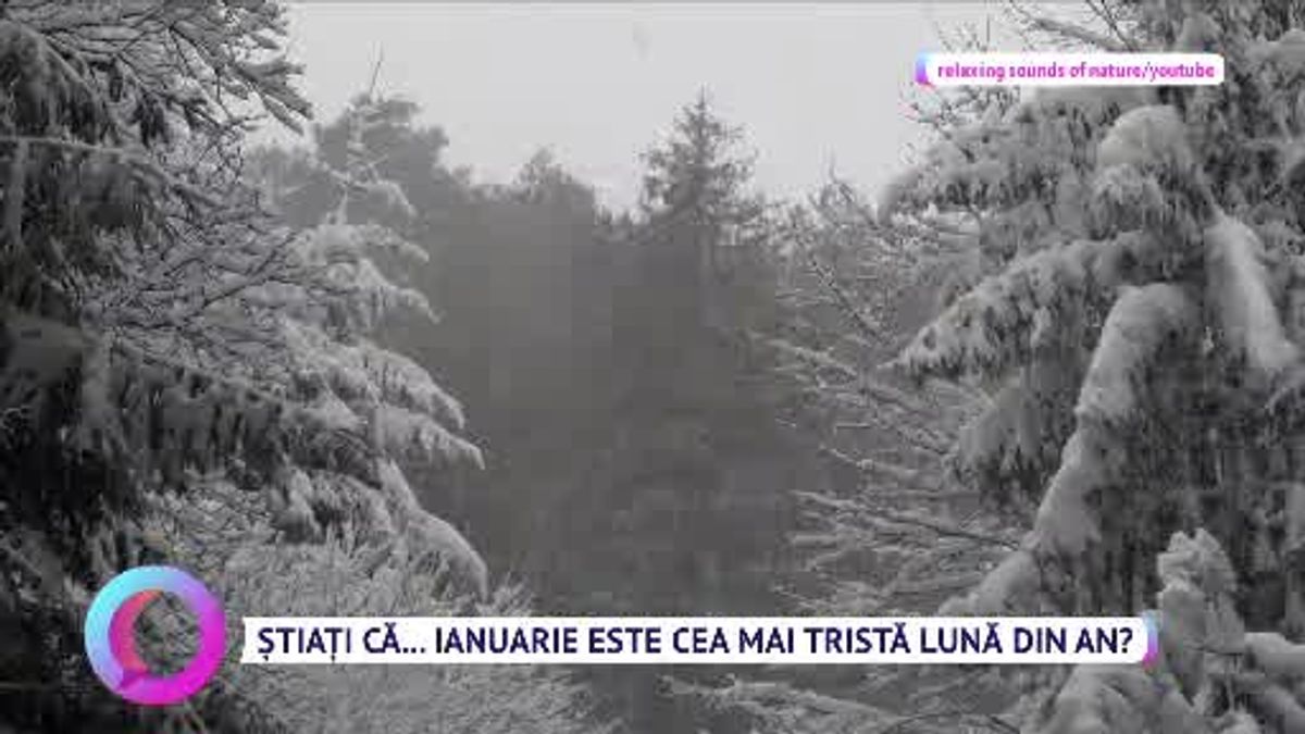 Știați că ... ianuarie este cea mai tristă luna din an? | Scene si ...