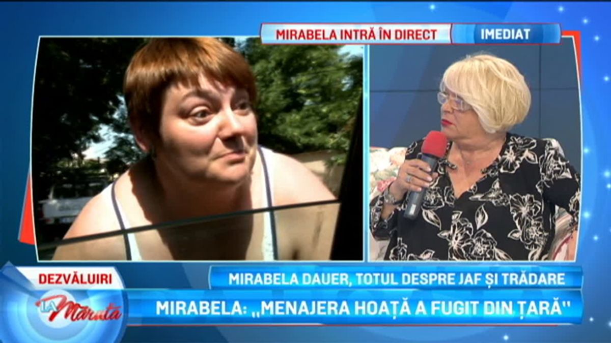 Mirabela Dauer, totul despre jaf si tradare | Scene si bonusuri din La ...