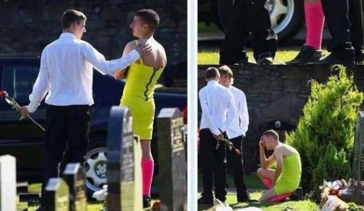 Motivul emotionant pentru care acest barbat s-a imbracat asa la o ...