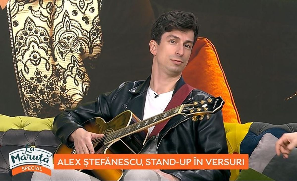 Alex Ștefănescu, stand-up în versuri! Ce piesă a lansat fostul ...