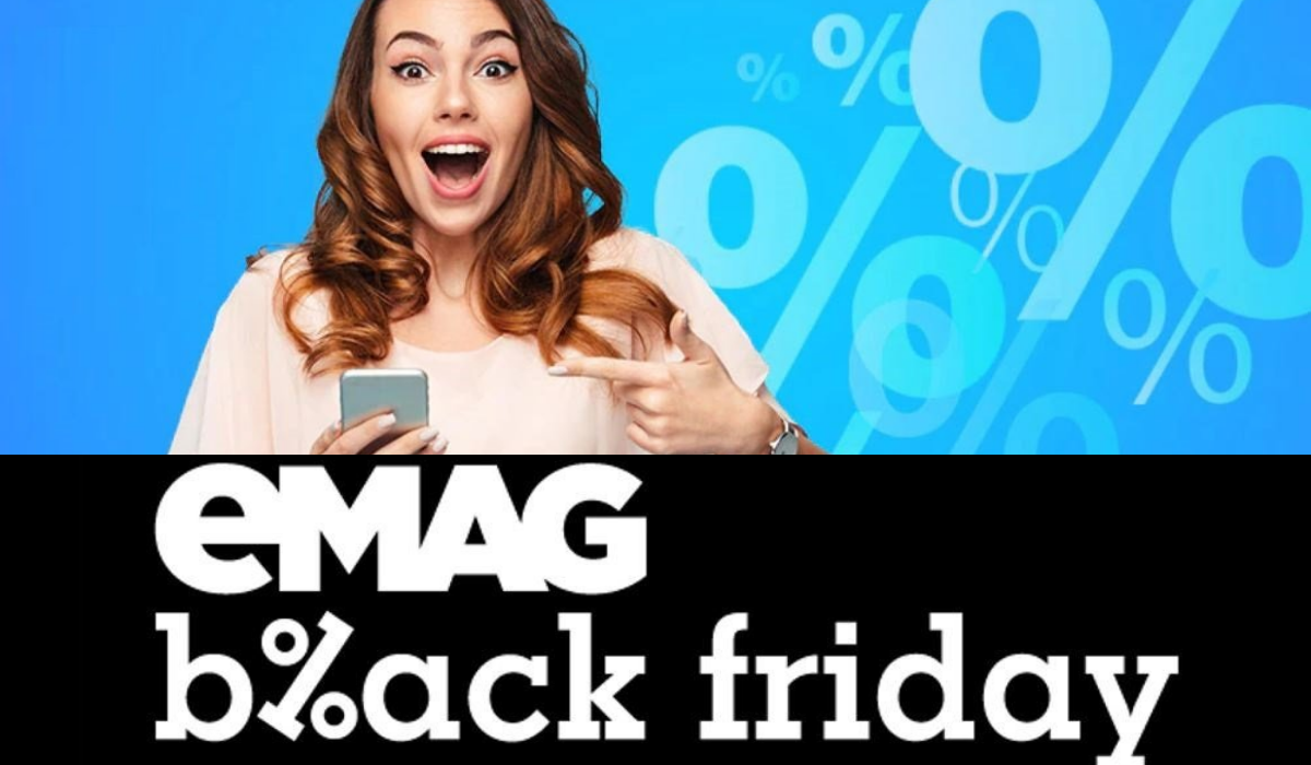 eMAG Black Friday e pe 12 noiembrie. Reduceri de 330 de milioane de lei la milioane de produse ...