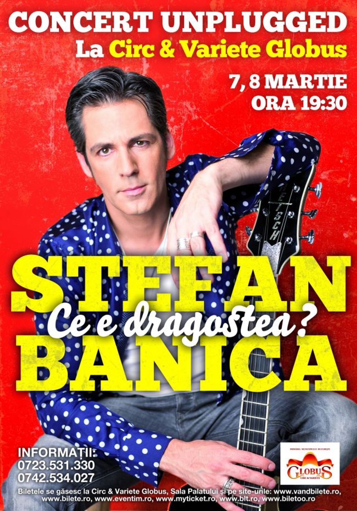 Stefan Banica pregateste pentru 7 si 8 martie concertele unplugged "Ce ...