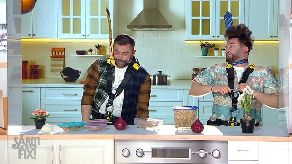 Mic dejun pe dos la Săriți de pe fix: Lucian Ghimiși și Drăcea gătesc ...