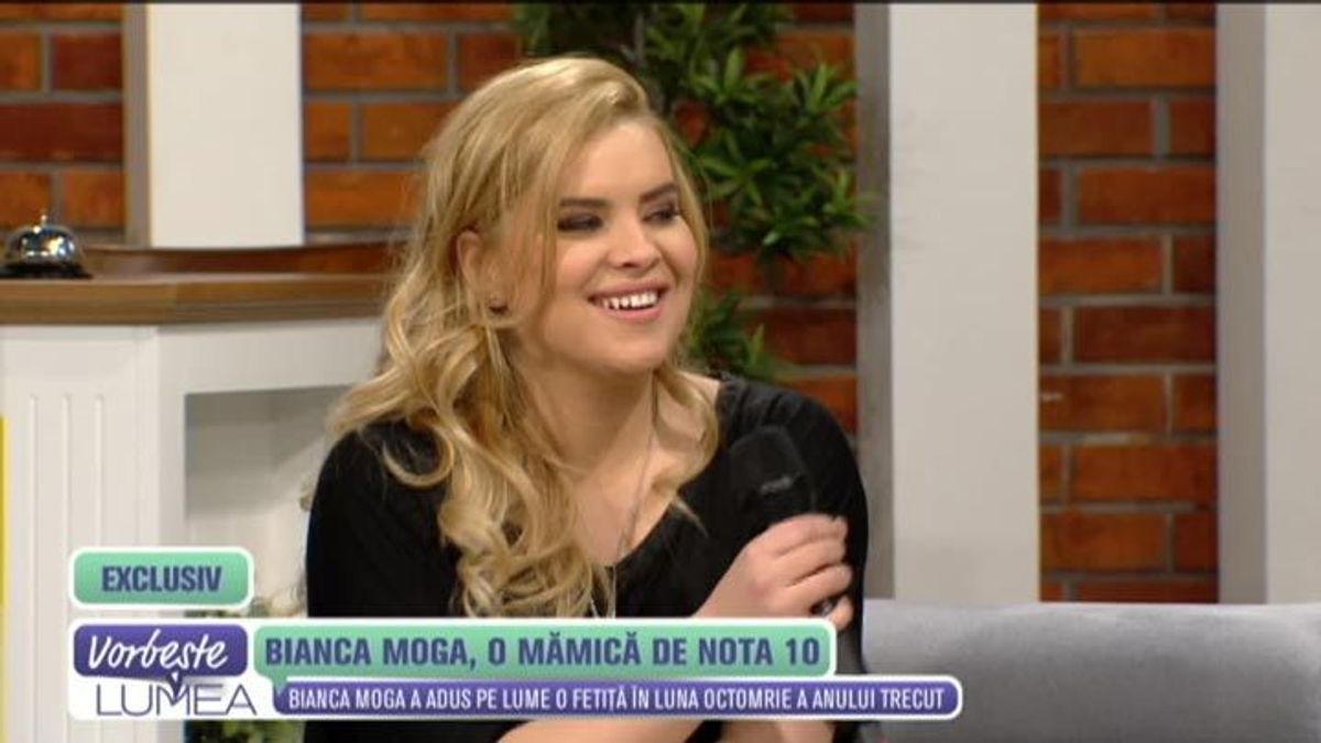 Bianca Moga, o mamica de nota 10. Prima aparitie publica a sotiei lui ...