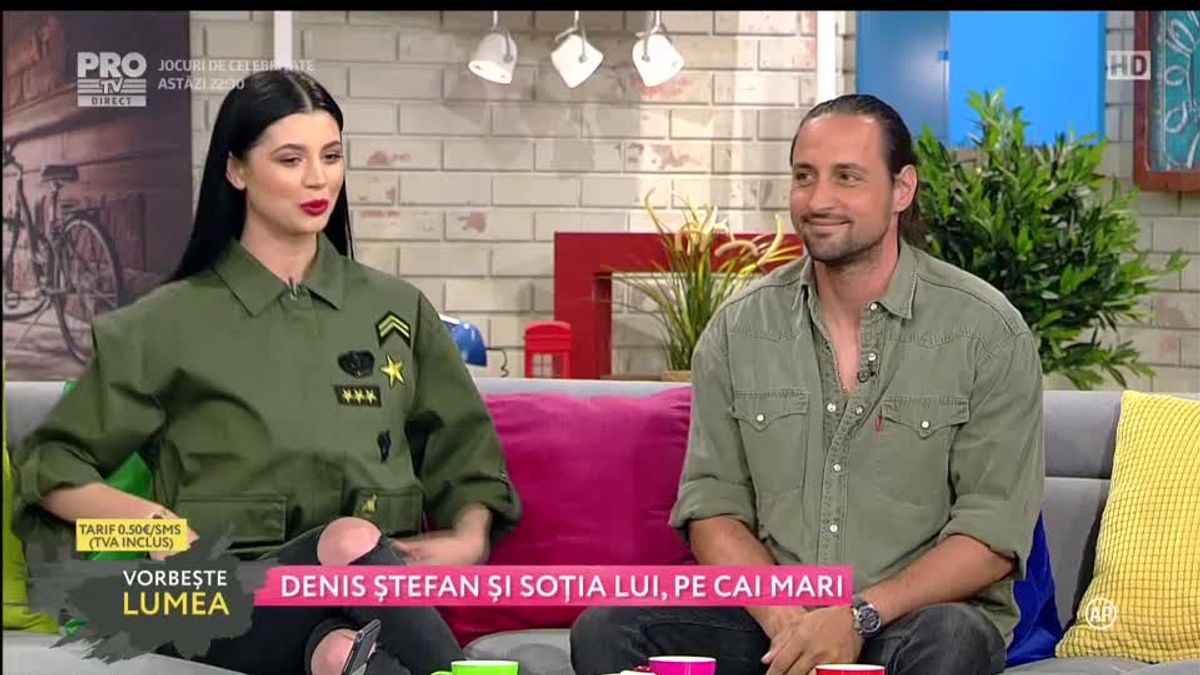 Denis Stefan si sotia lui, pe cai mari | Scene si bonusuri din Vorbește ...