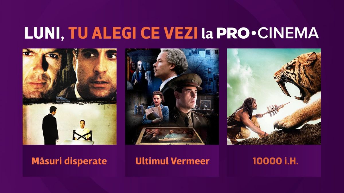 PRO CINEMA îți oferă șansa de a decide filmul pe care îl urmărești luni ...