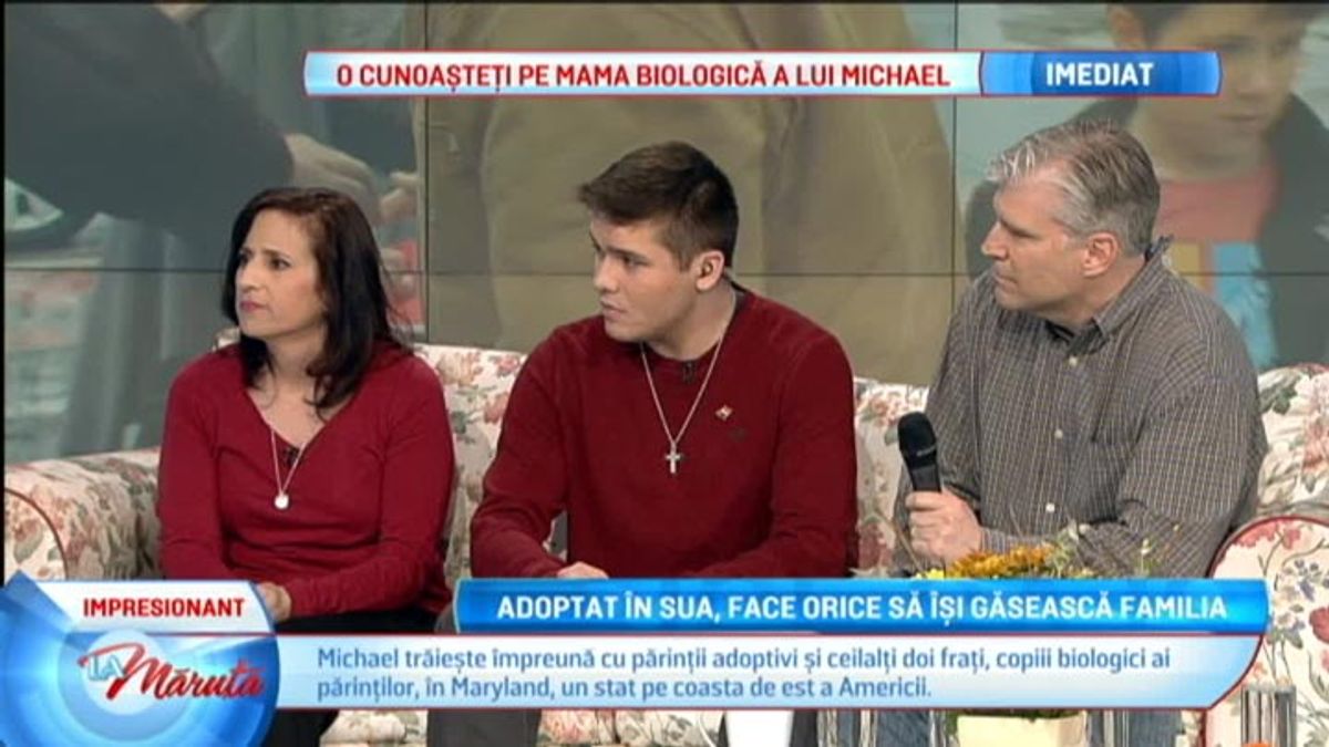 Michael si familia adoptiva din SUA au venit in platou "La Maruta ...