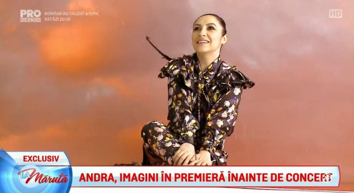 Andra, imagini in premiera inainte de concert | Scene si bonusuri din ...
