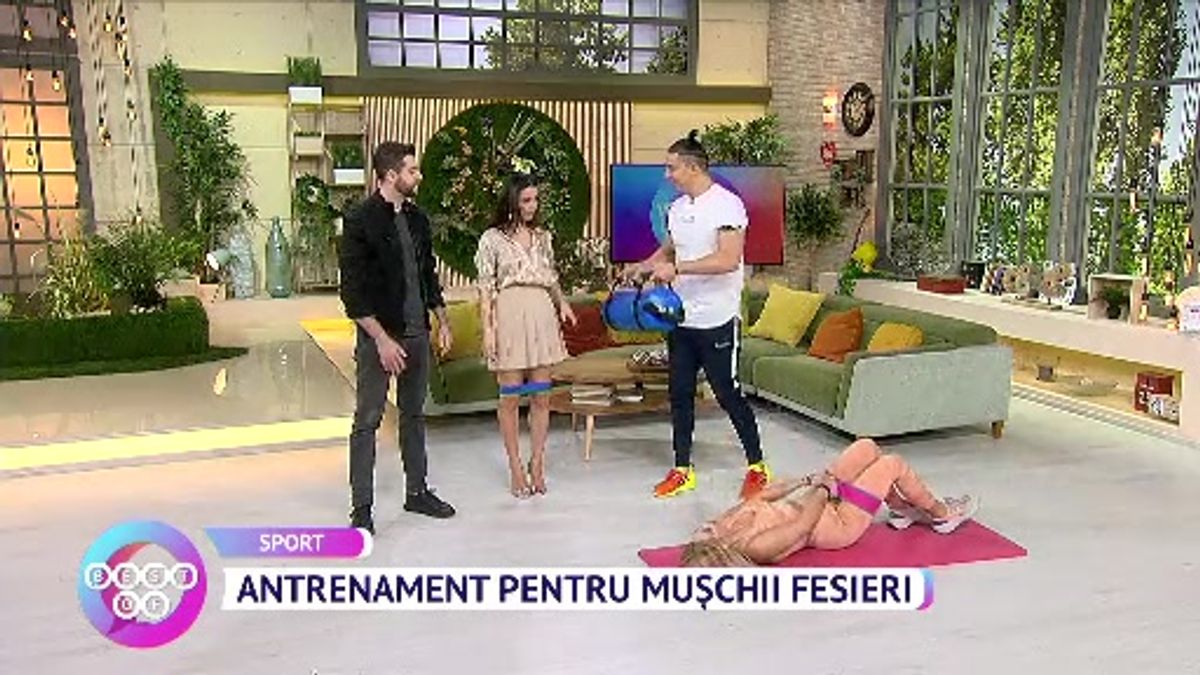 Antrenament pentru mușchii fesieri | Scene si bonusuri din Vorbește ...