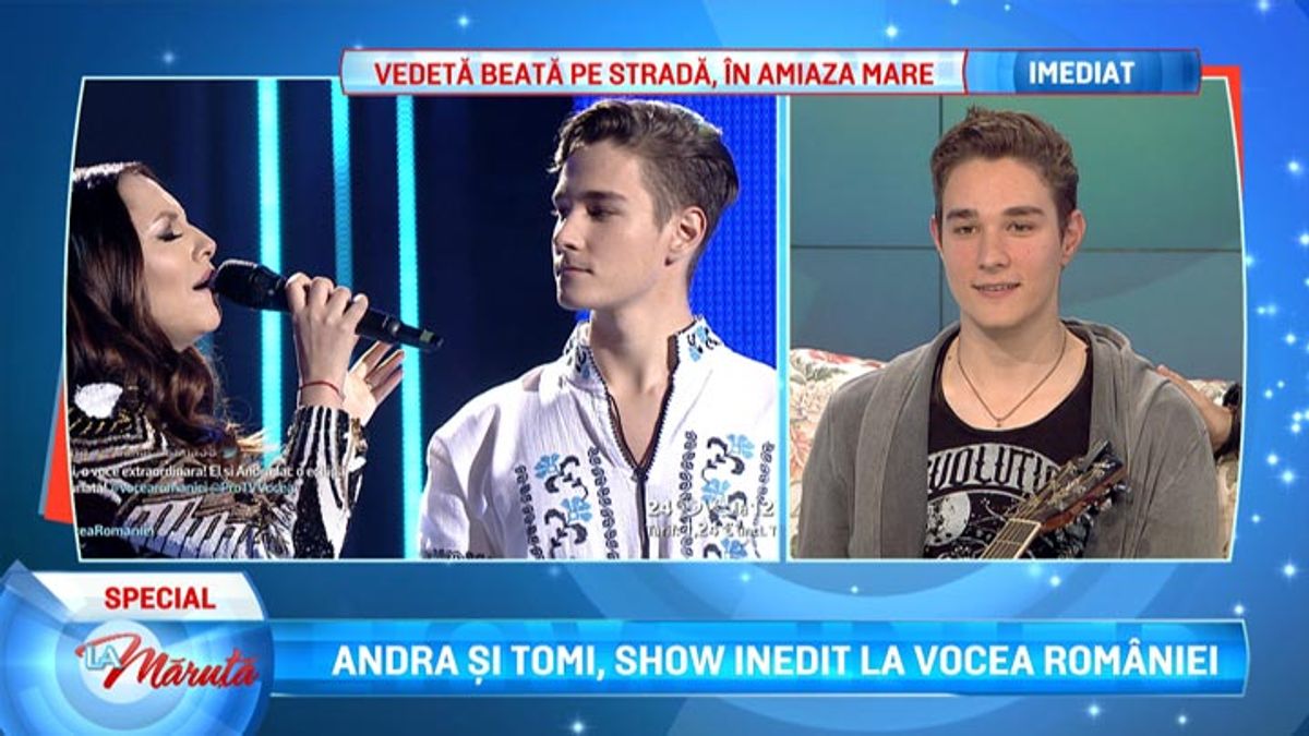 Andra si Tomi, show inedit la Vocea Romaniei | Scene si bonusuri din La ...