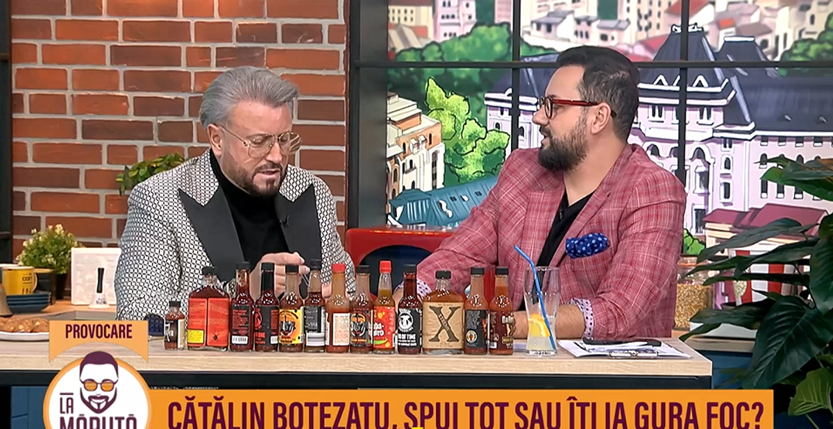 Cătălin Botezatu a acceptat provocarea sosurilor picante | PRO TV