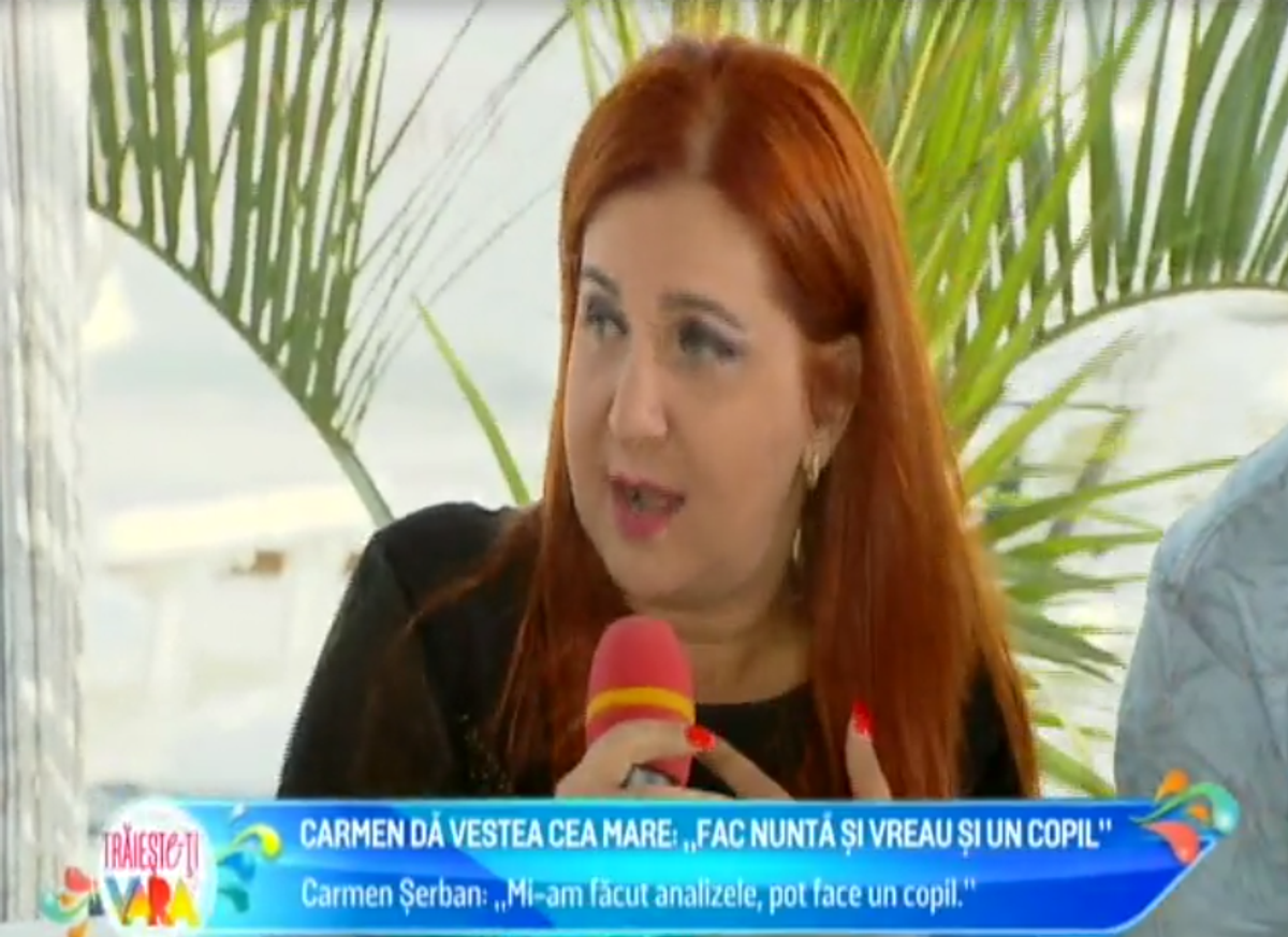 Carmen Serban da vestea cea mare:"Ma marit si vreau un copil" | PRO TV