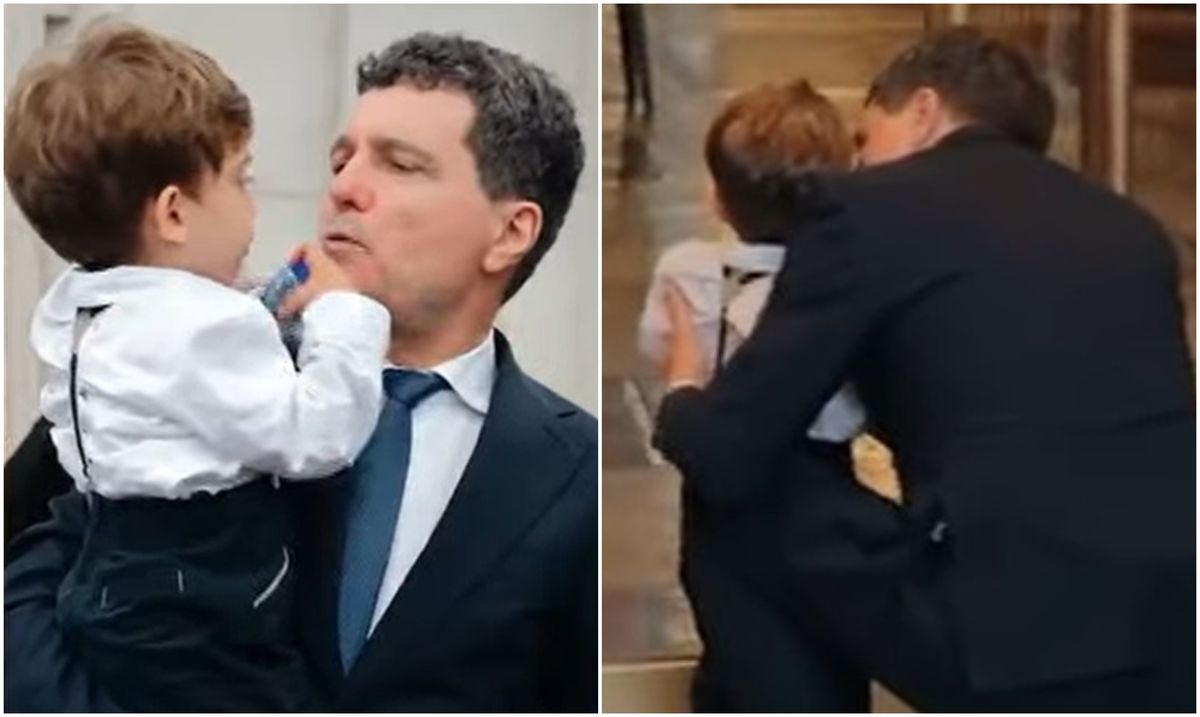 Cât de frumos este fiul lui Nicușor Dan. Antim a furat toate privirile ...